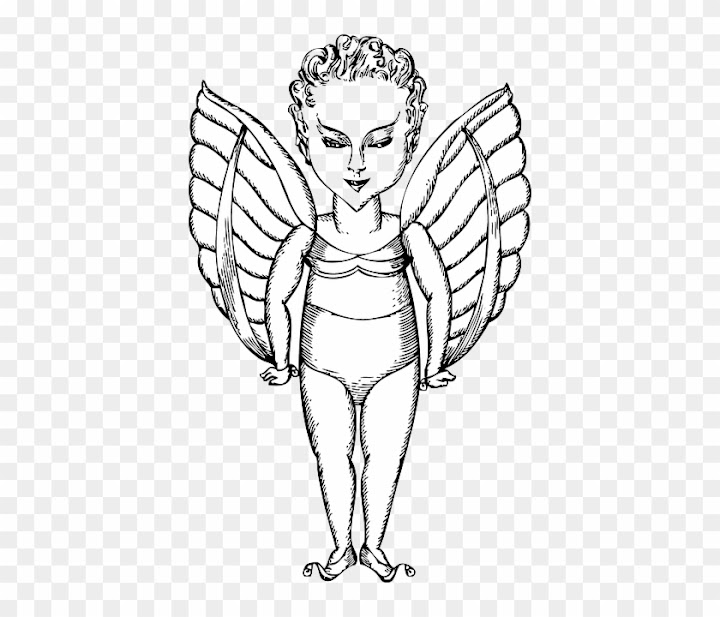 Free: One, Outline, Girl, Angel, Fly, Winged, Wings - Girl Angel ...