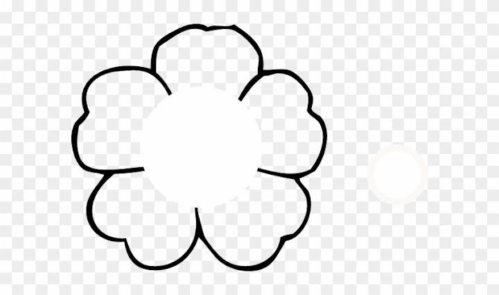 Free: Best Photos Of Flower Outline Shape - Flower Clip Art Free - nohat.cc