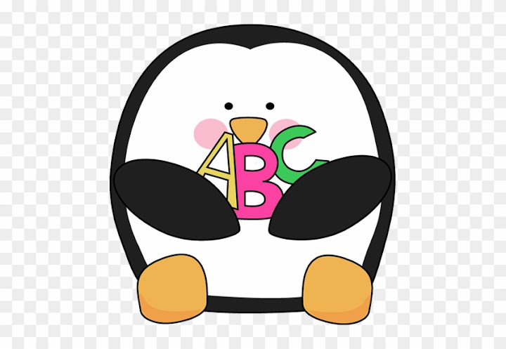 Free: Alphabet Penguin Clip Art Image Cute Clipart - School Penguin ...