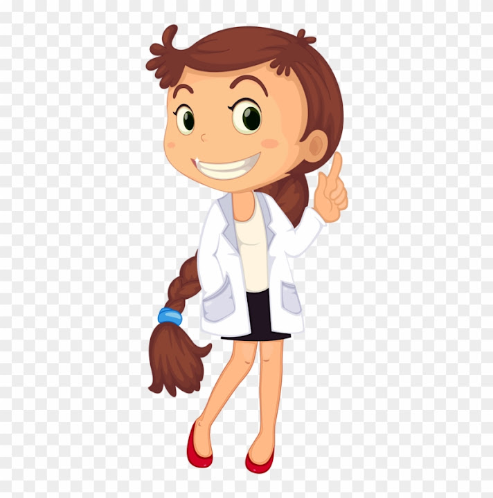 Free: Girl In Science Lab Coat Cartoon - nohat.cc