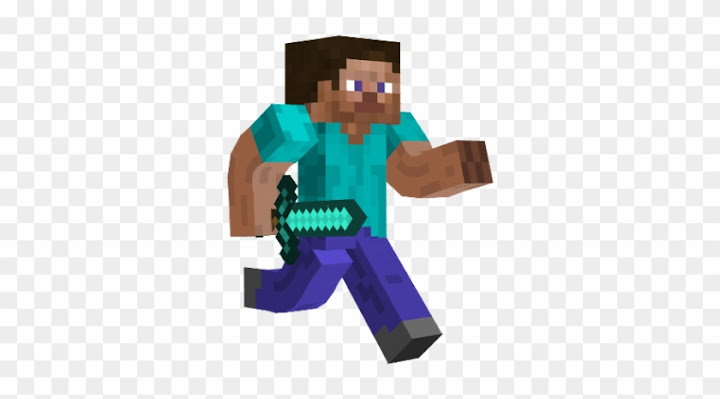 Free: Minecraft Clipart Steve Running - Transparent Background ...