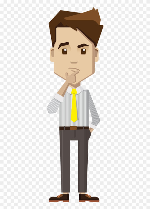 Free: Cartoon Businessman Thinking - Thinking Business Man Png - nohat.cc