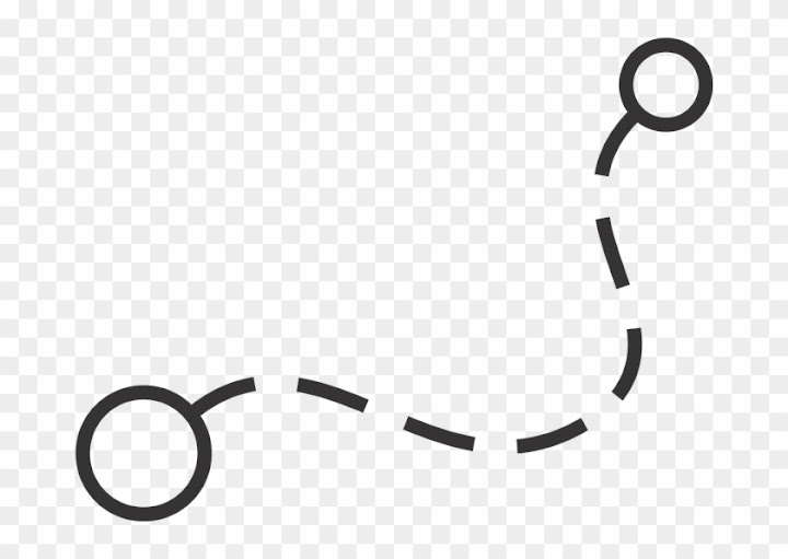Free: Dashed Line Cliparts - Dotted Line Map Png - nohat.cc