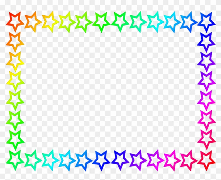 Free: Star Border Clipart - Colourful Star Border - nohat.cc