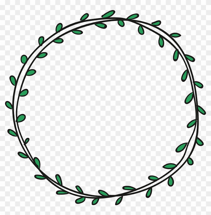 Free: Scalable Vector Graphics - Circle Leaf Border Png - nohat.cc