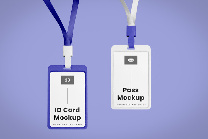 Free: Free Double ID Card Mockup - nohat.cc