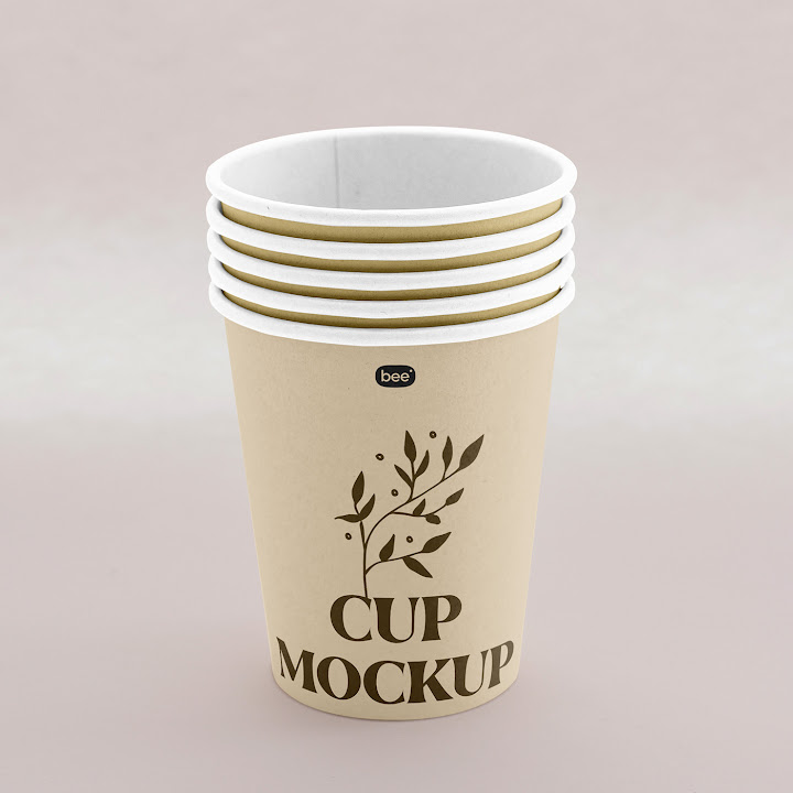 Free: Free Paper Cups Stack Mockup - nohat.cc