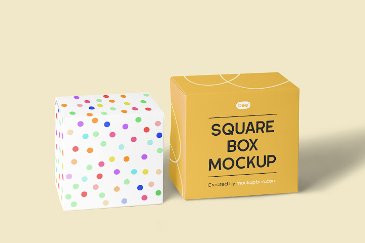 Free: Free Square Boxes Mockup - nohat.cc