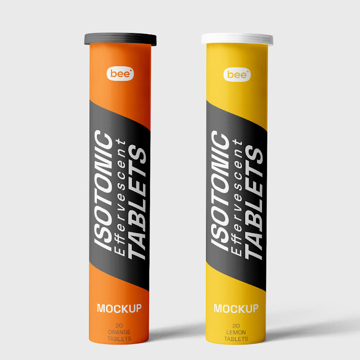 Free: Free Bottle of Effervescent Tablets Mockup - nohat.cc