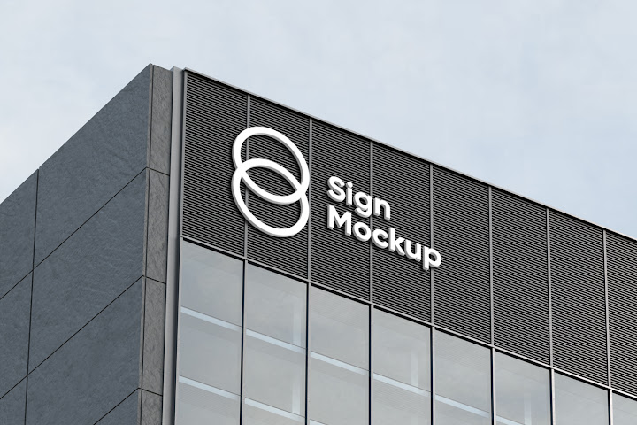 Free: Building Sign Mockup sign mockup - nohat.cc